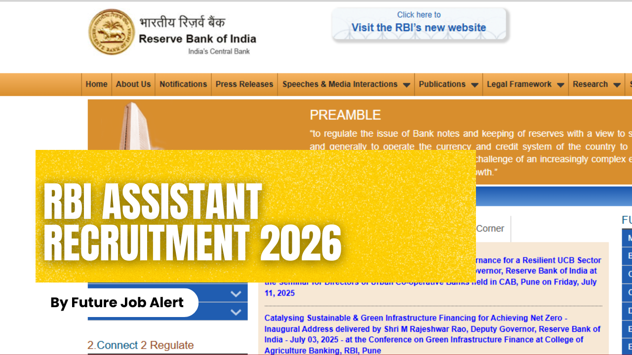 RBI Assistant Pre Admit Card 2026 Out – 650 Posts - Future Job Alert ...