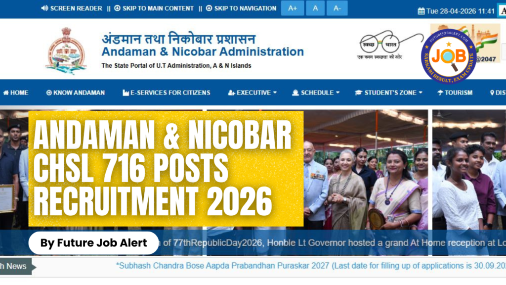 Andaman & Nicobar CHSL Recruitment 2026: Apply Online for 716 Vacancies ...