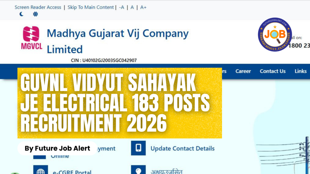 GUVNL Vidyut Sahayak Junior Engineer Recruitment 2026: Apply Online for ...